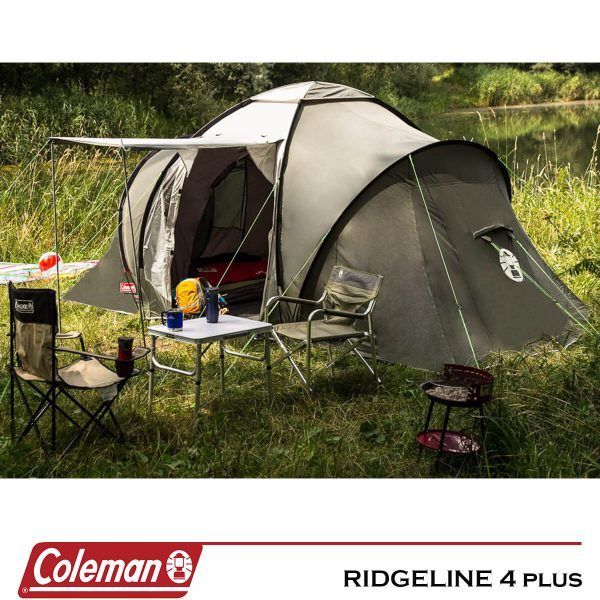 Cort Coleman Ridgeline 4 Plus, ideal pentru camping cu familia, pescuit